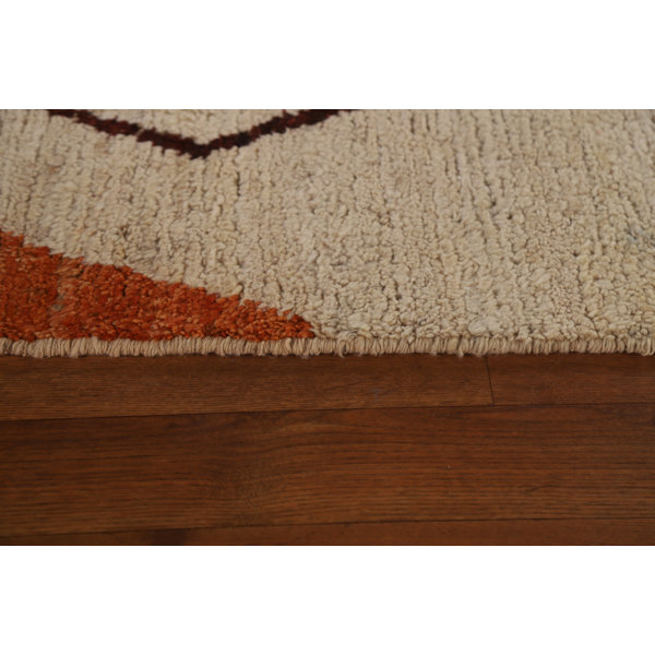 Rugsource Tapis géométrique en laine marocain fait à la main 6 x 9 - Wayfair Canada